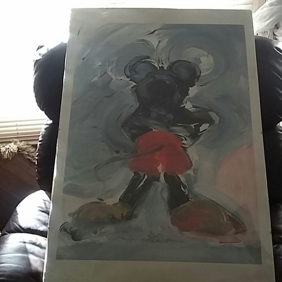 Disney | Wall Decor | Disney Mickey Mouse Rear View | Poshmark
